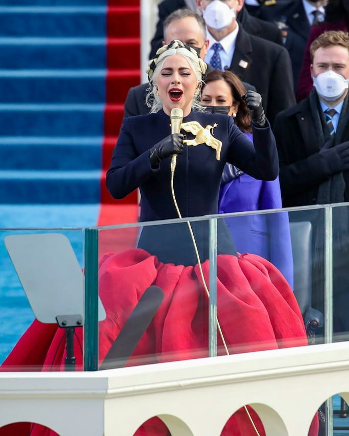 Lady Gaga Sings National Anthem, Jennifer Lopez Performs at Joe Biden's ...