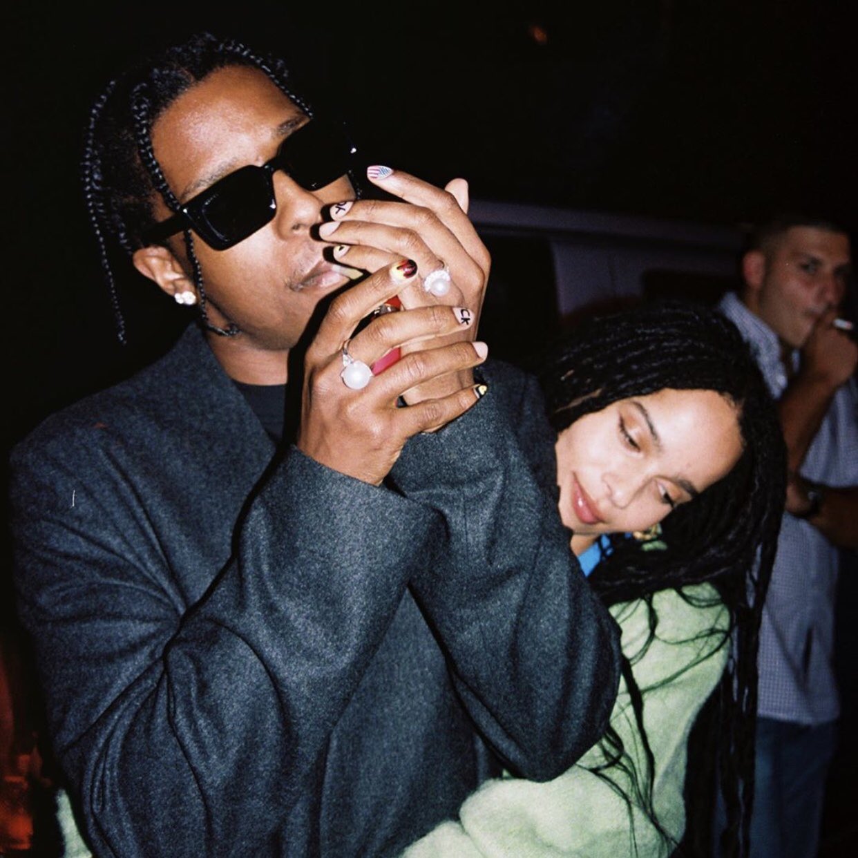 A AP Rocky s Trend Setting Nail Art ASAP Rocky Men s Beauty Trends Braids Nails