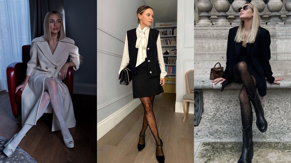 Monogram Tights are Instagram's Latest Sensation — Fall Winter Tights ...