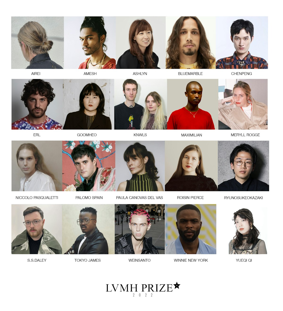 LVMH Announces 2022 LVMH Prize Semi-Finalists — Young Fashion Designers