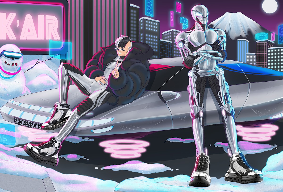 Shoes 53045 First Metaverse Sneakers — Aurelia Ammour NFT Digital ...