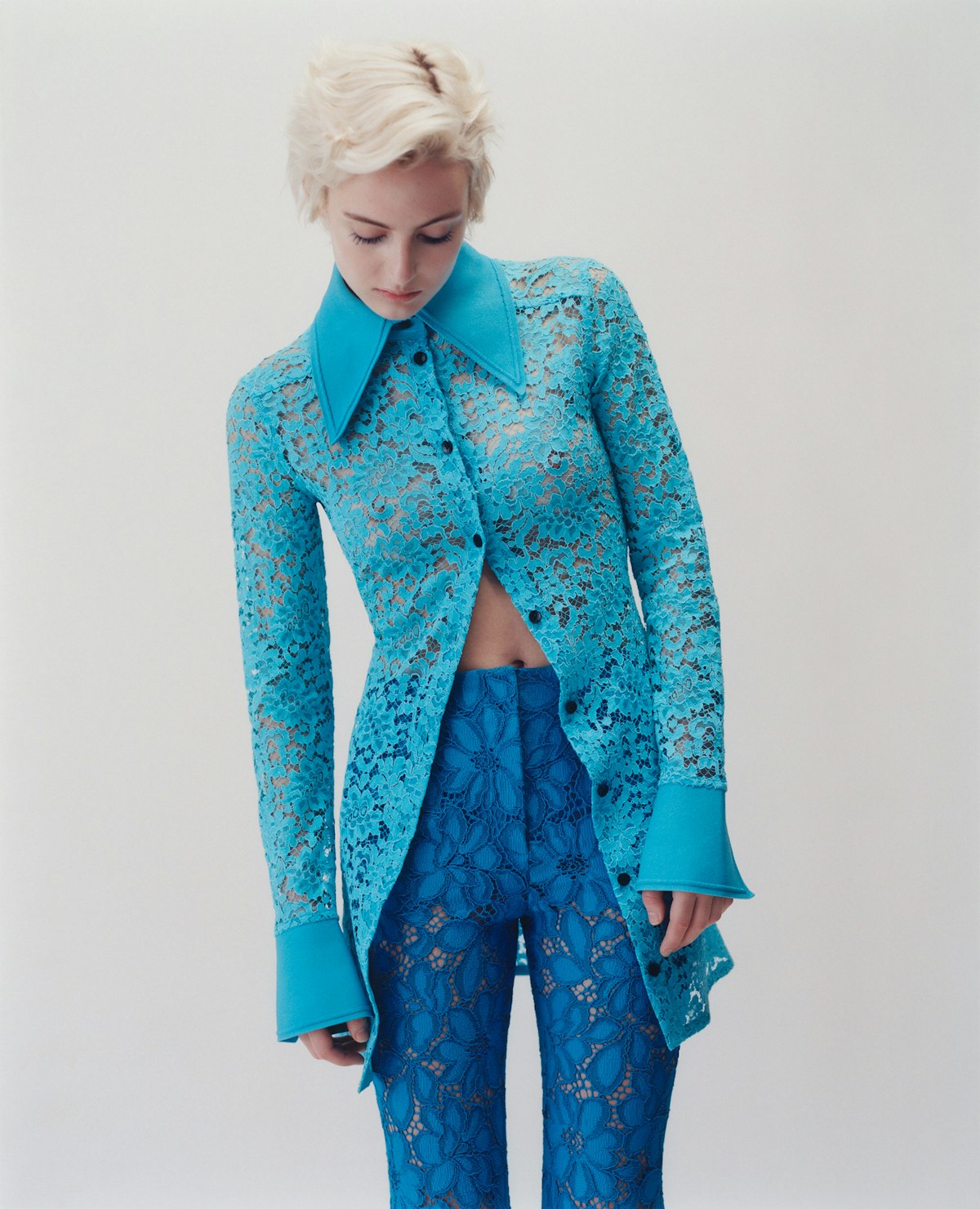 Blue Outfits Clothes Shopping — Blue Shoes Blue Blazer Blue Spring ...