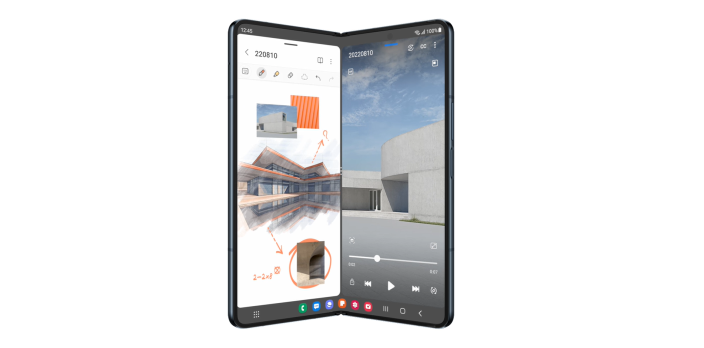 Samsung Galaxy Z Fold4 256GB snjallsími - Grágrænn