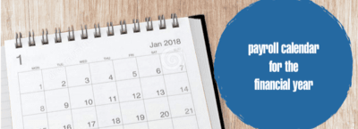 Set up a payroll calendar for the financial year