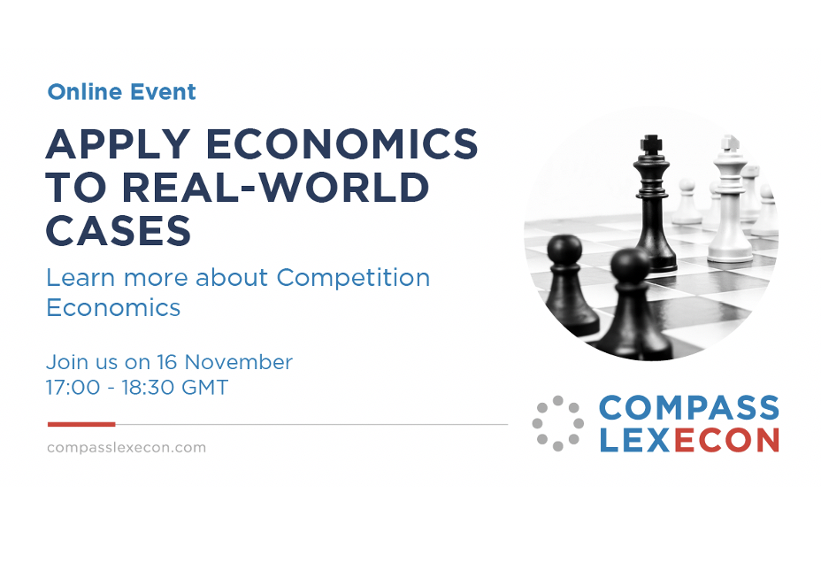 APPLY ECONOMICS TO REAL-WORLD CASES WITHIN COMPETITION ECONOMICS - ALT ...
