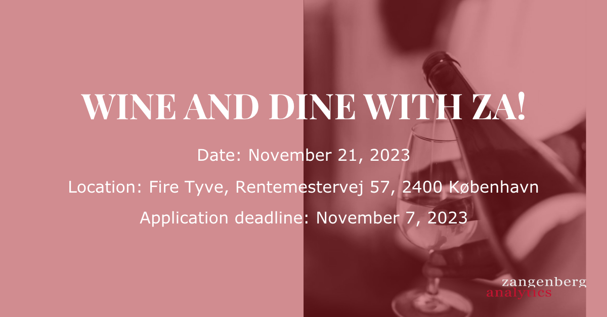 Wine and Dine with Zangenberg Analytics - ALT ANDET LIGE