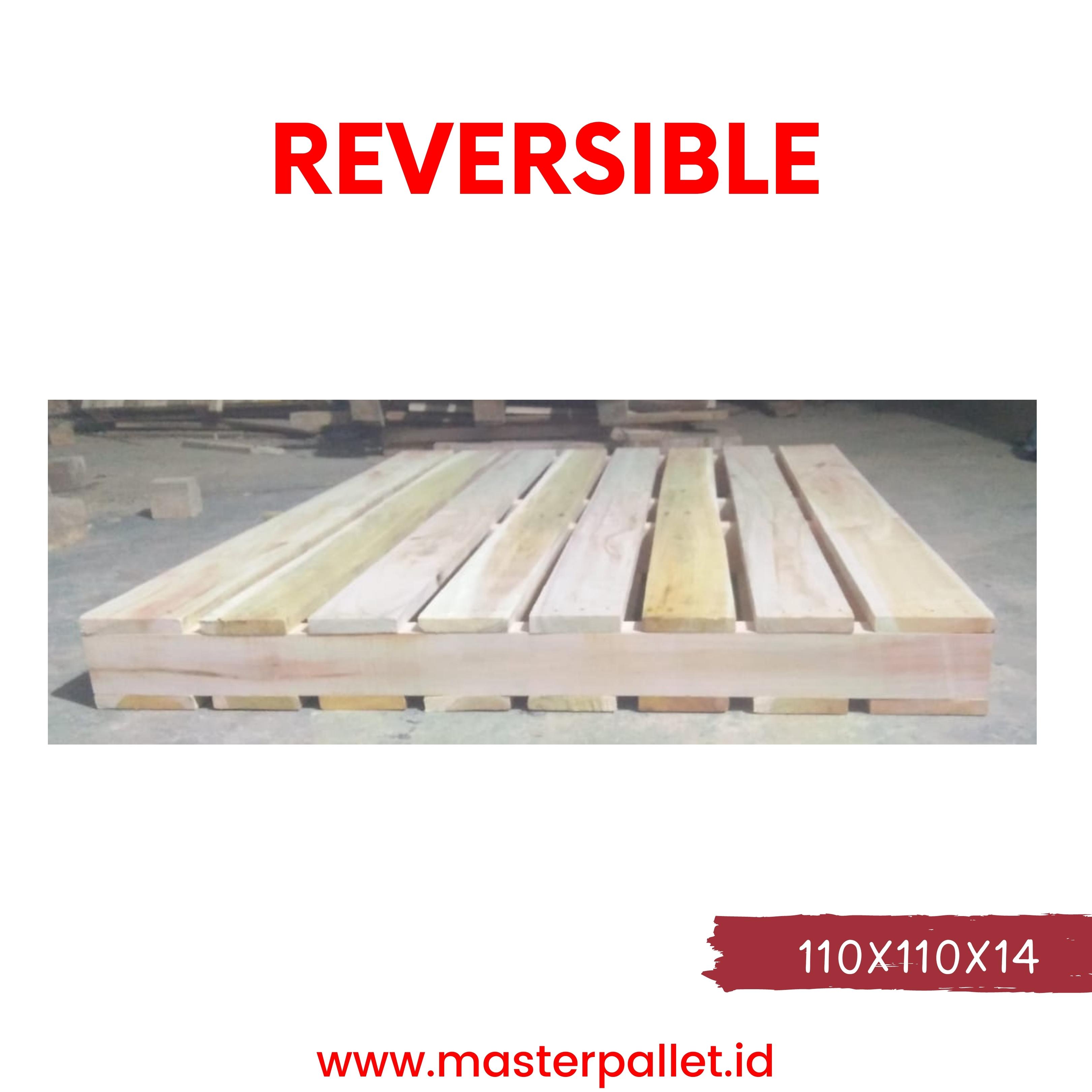 Pallet Kayu Ekspor Reversible | Master Pallet