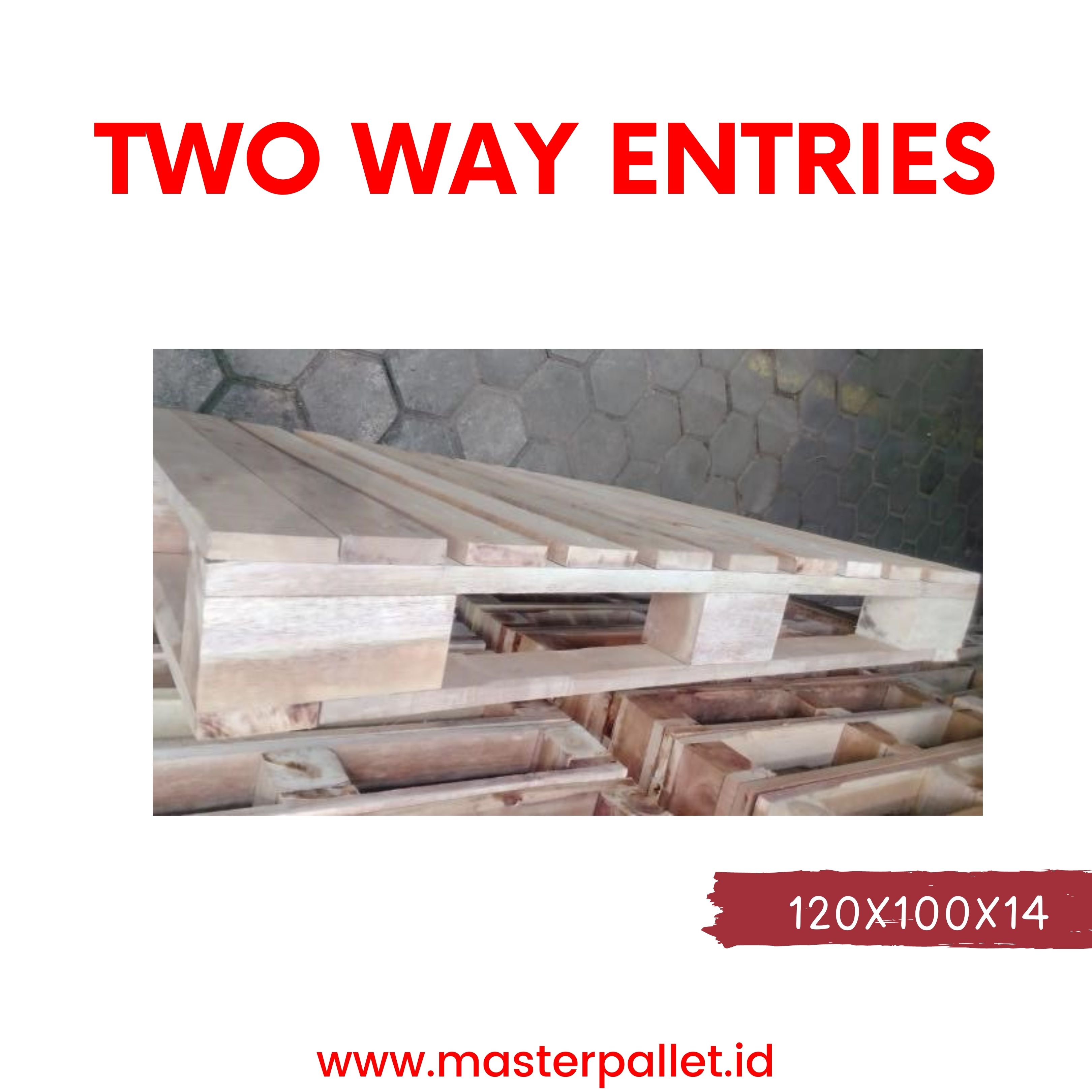 Pallet Kayu Ekspor 2 Way Entries | Master Pallet