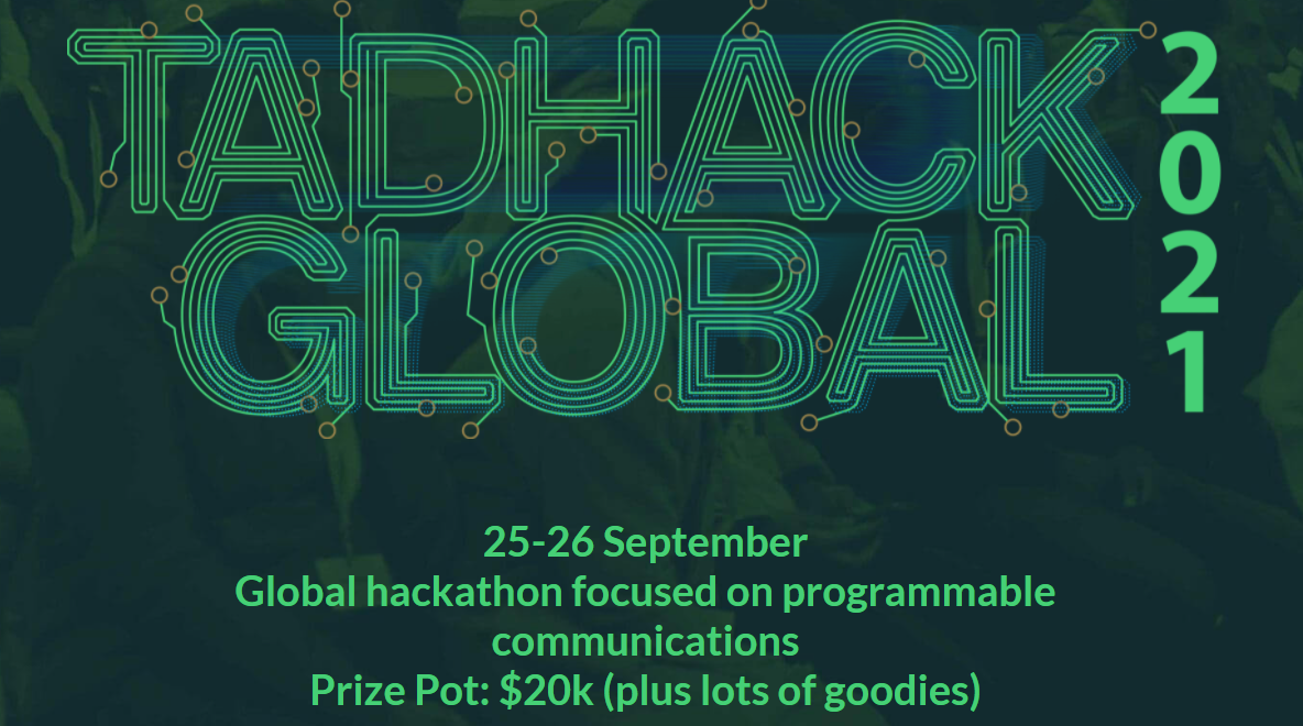 TadHack 2021 Wrap - Great Weekend Hackathon!