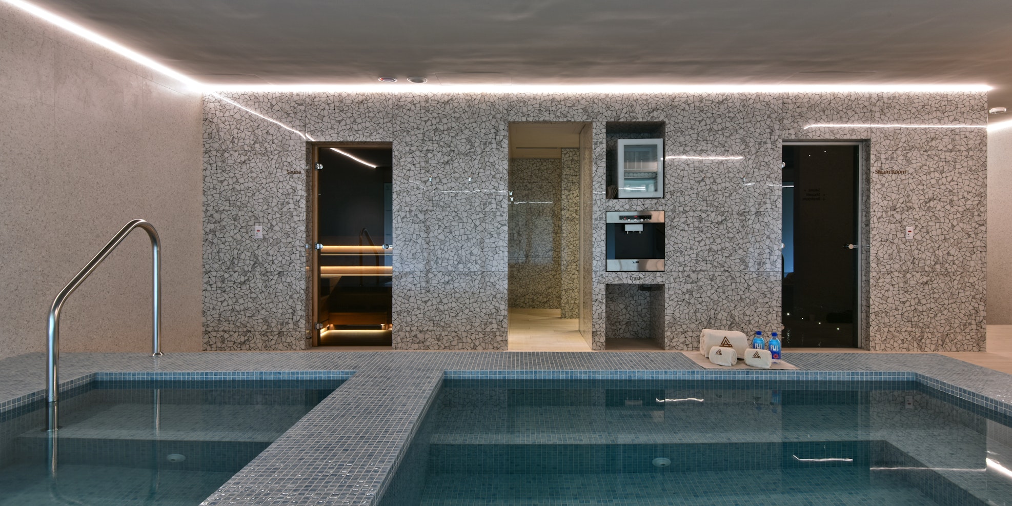 Beautiful Sauna area for a luxury sports centre | Harvia