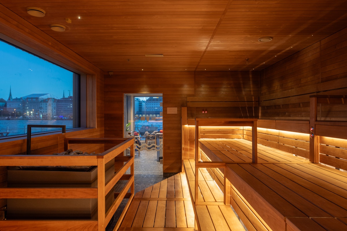 Luxurious Harvia saunas at the newly-renovated Allas Sea Pool in ...