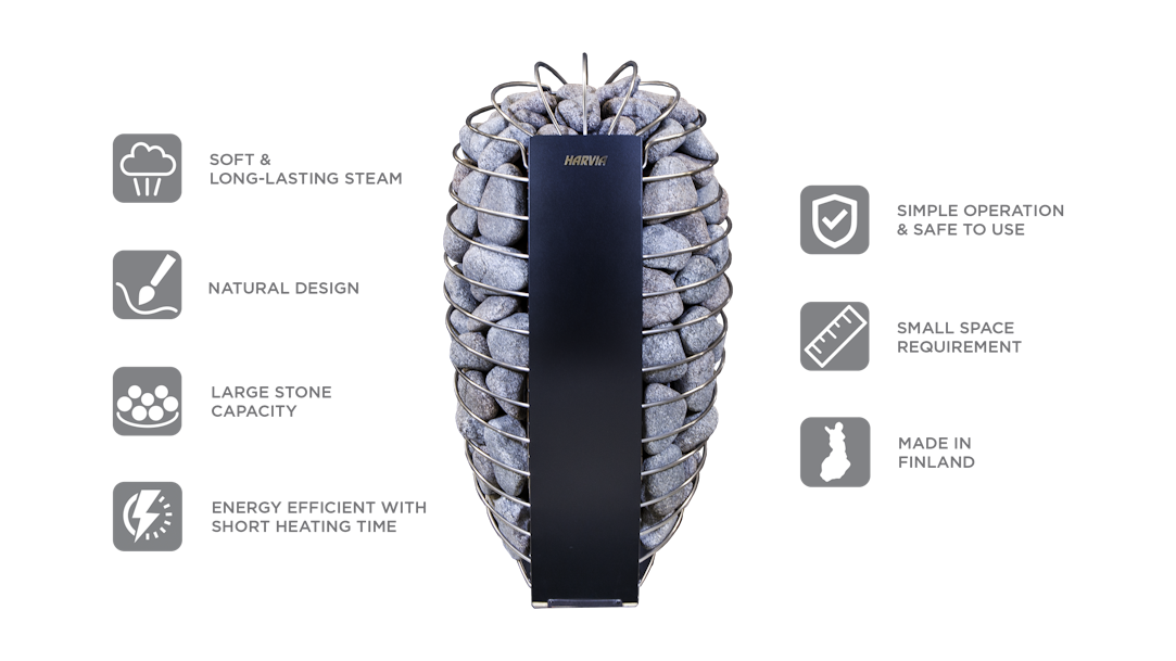 Harvia Spirit electric heater | Harvia