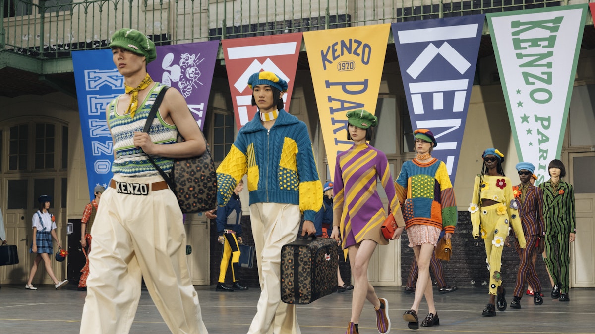 A Look Backstage at the Kenzo Spring/Summer 2023 Show