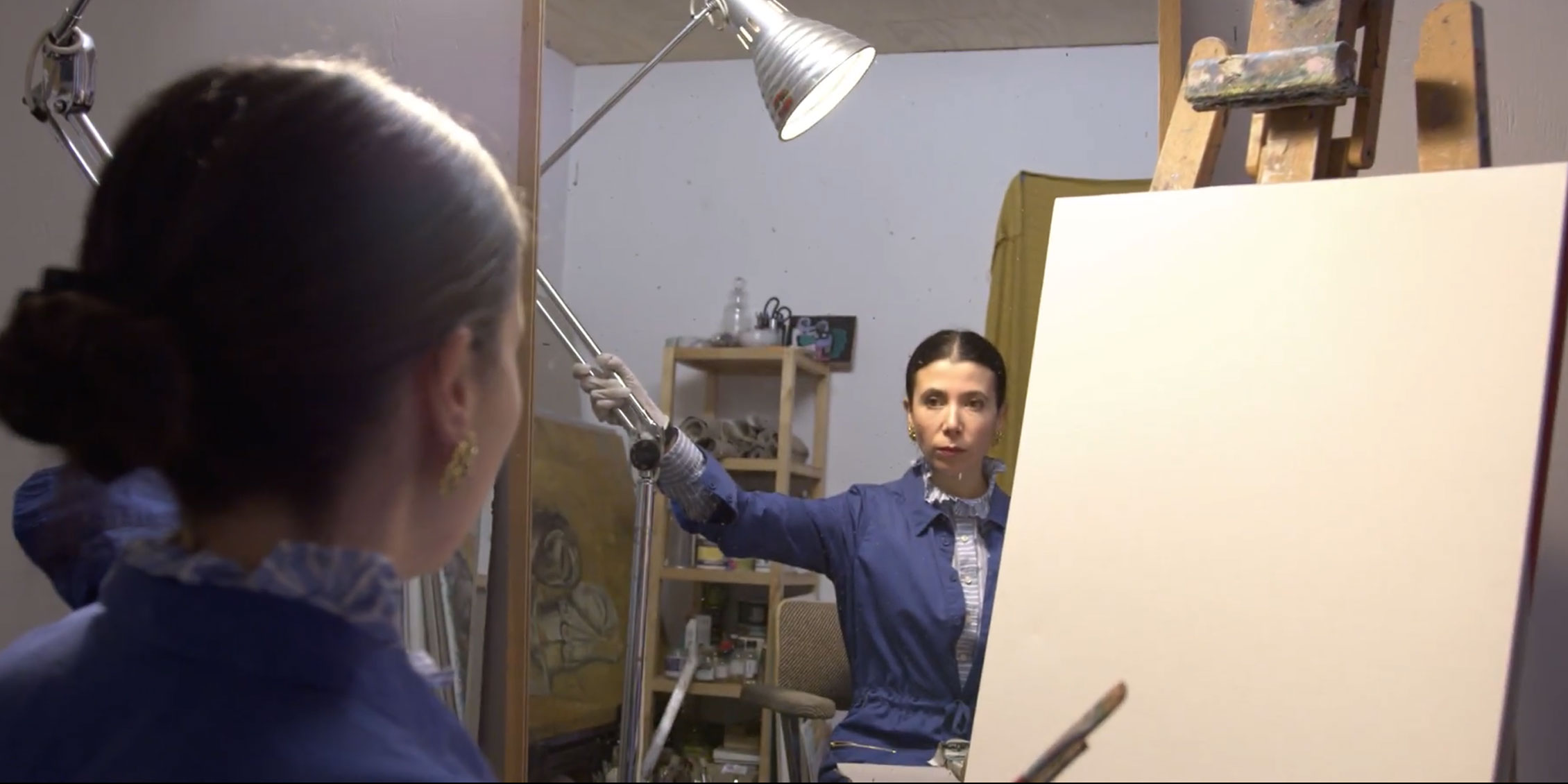 Artist Yvette Coppersmith at home in her studio | Art Gallery of NSW