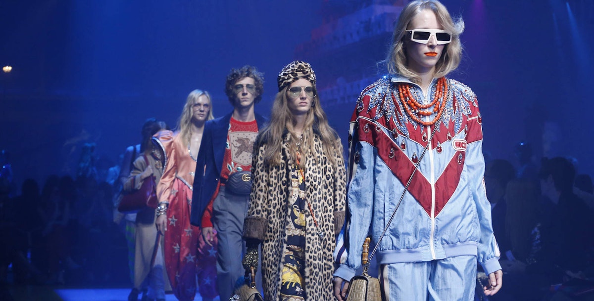 Le défilé printemps-été 2018 de Gucci à Milan