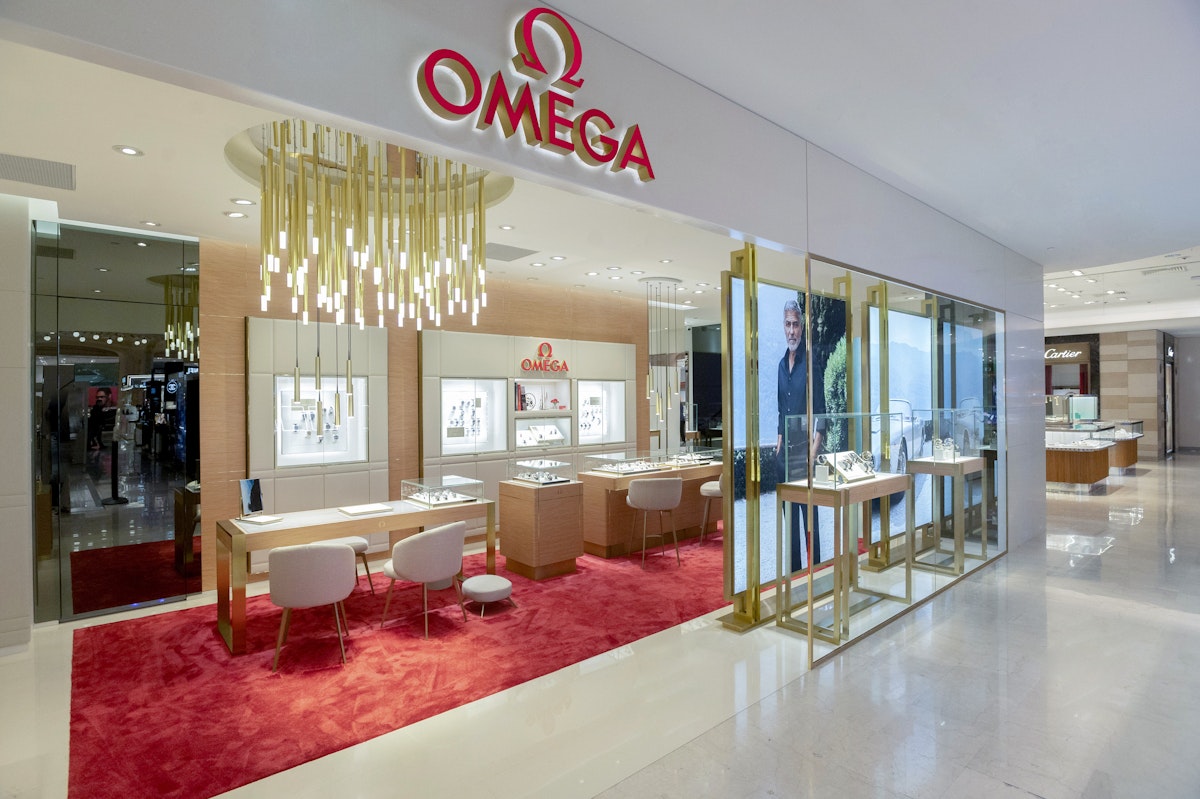 La boutique Omega des Galeries Lafayette rouvre ses portes