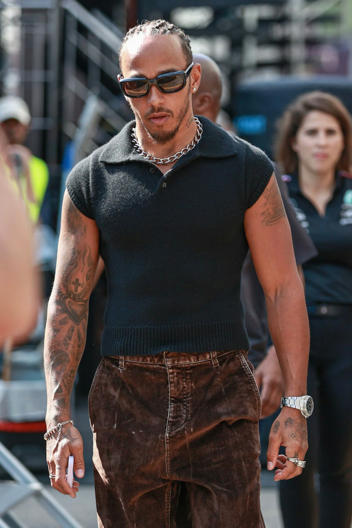 Lewis Hamilton était une star de la mode au Grand Prix F1 d'Italie 2023