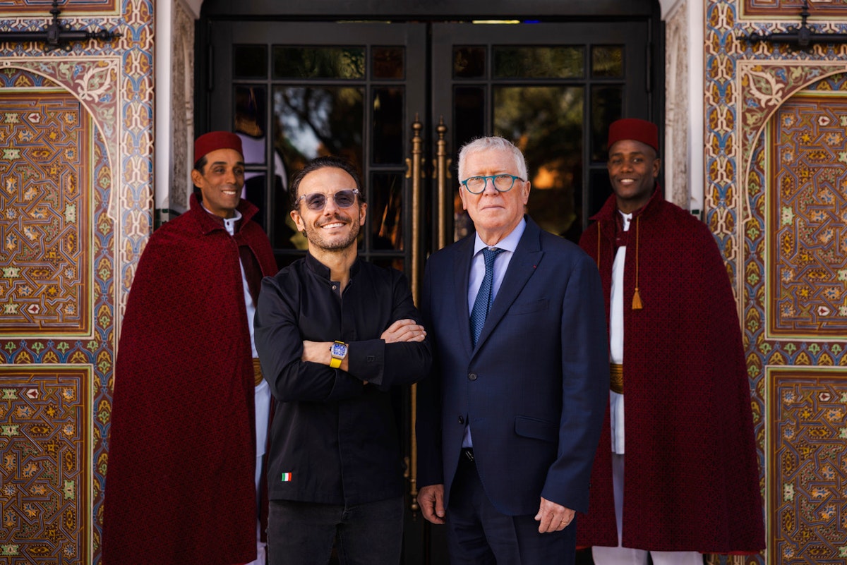 Le chef italien Simone Zanoni arrive à la Mamounia