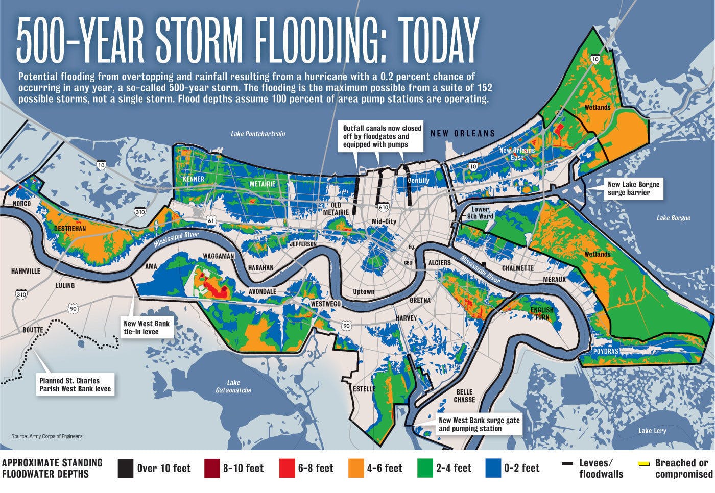 Hurricane Katrina Flood Map