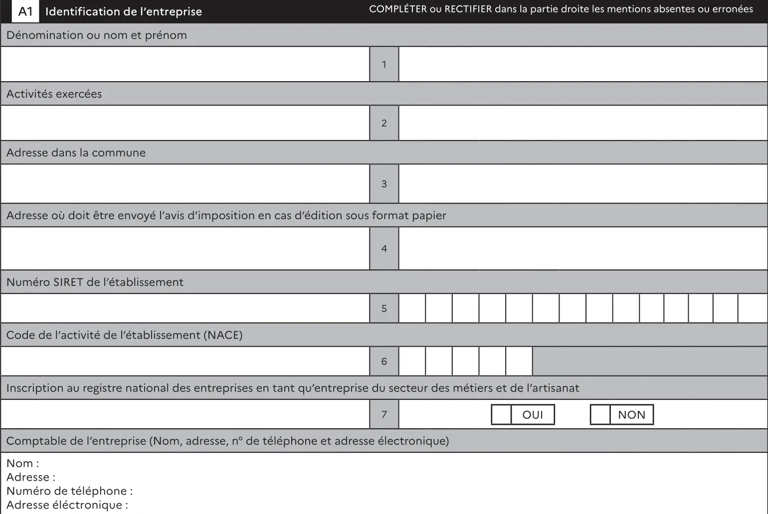 Déclaration de CFE : Bien remplir le formulaire 1447-c en 2024