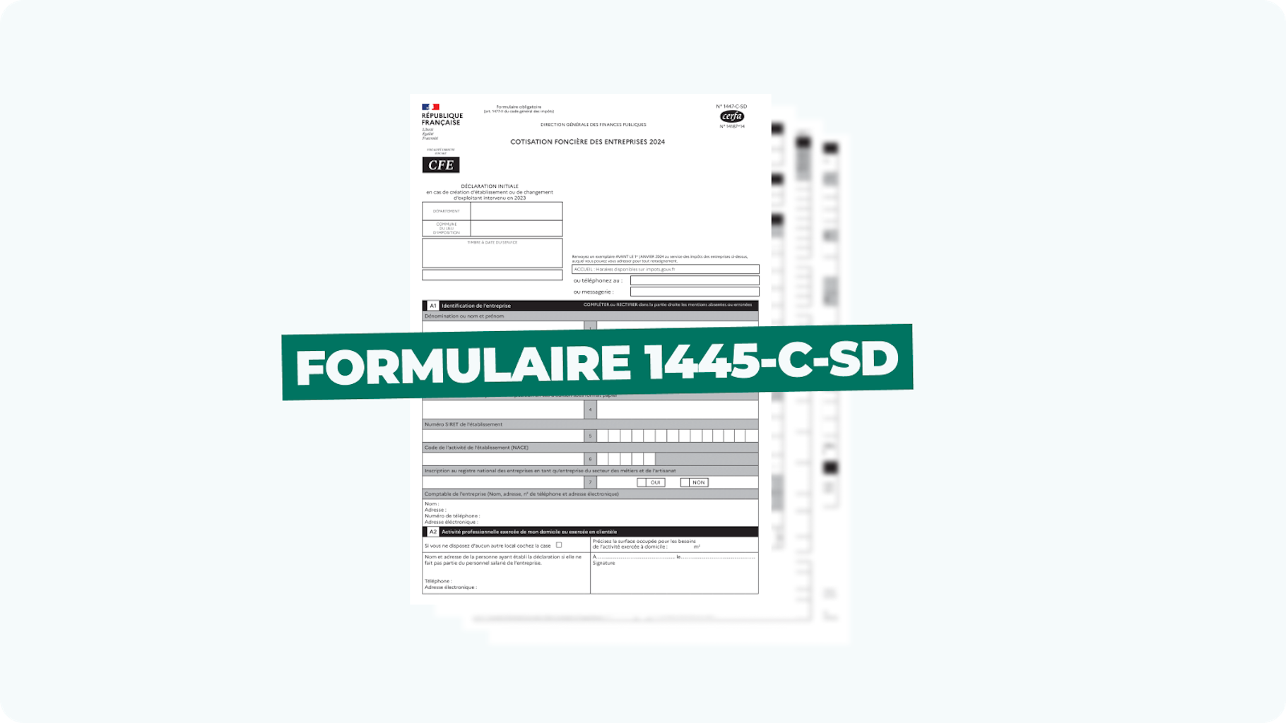 Déclaration de CFE : Bien remplir le formulaire 1447-m en 2025