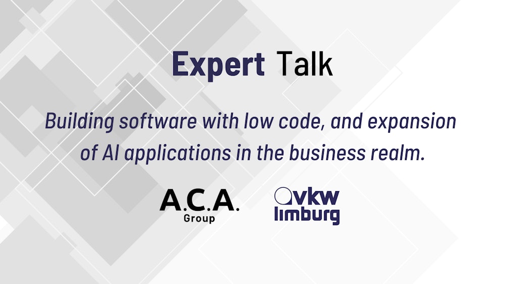 ACA en VKW Limburg introduceren bedrijven tot AI en Low-Code