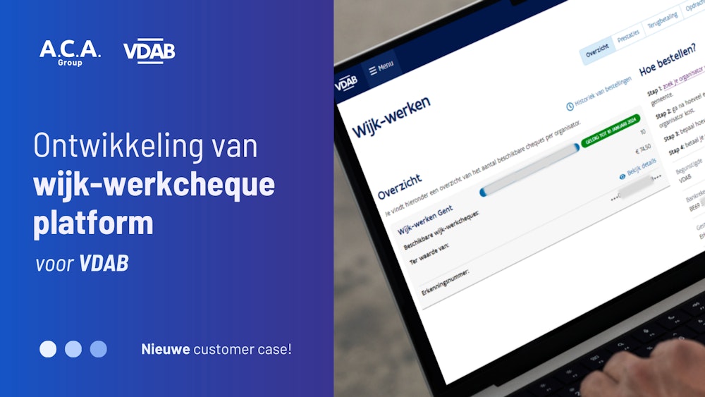 Ontwikkeling van wijk-werkcheque-platform voor VDAB