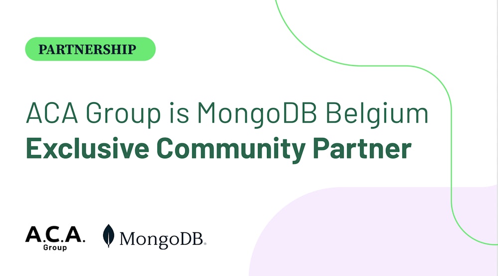 ACA Group empowers innovation as MongoDB Belgium Exclusive Community Partner