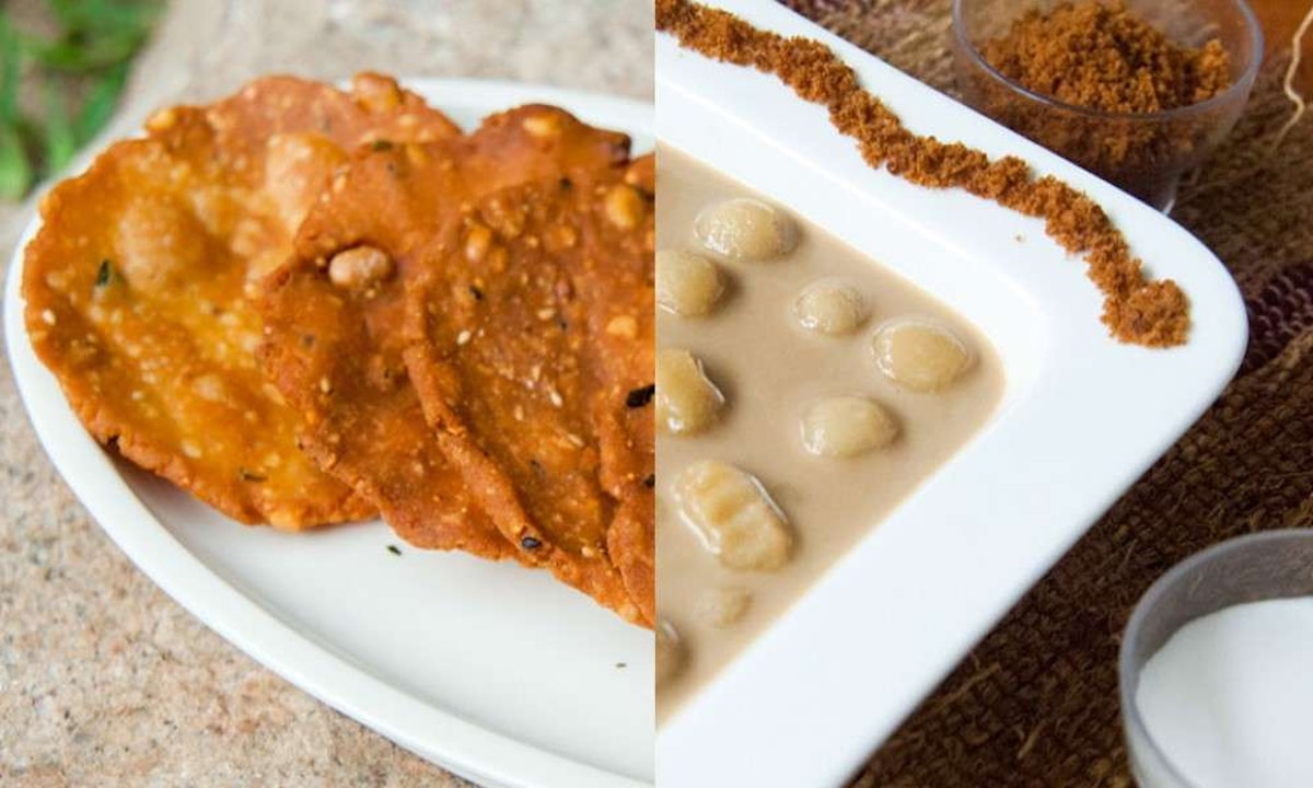 Chettinad Recipes - Thattai and Pal Kozhukattai