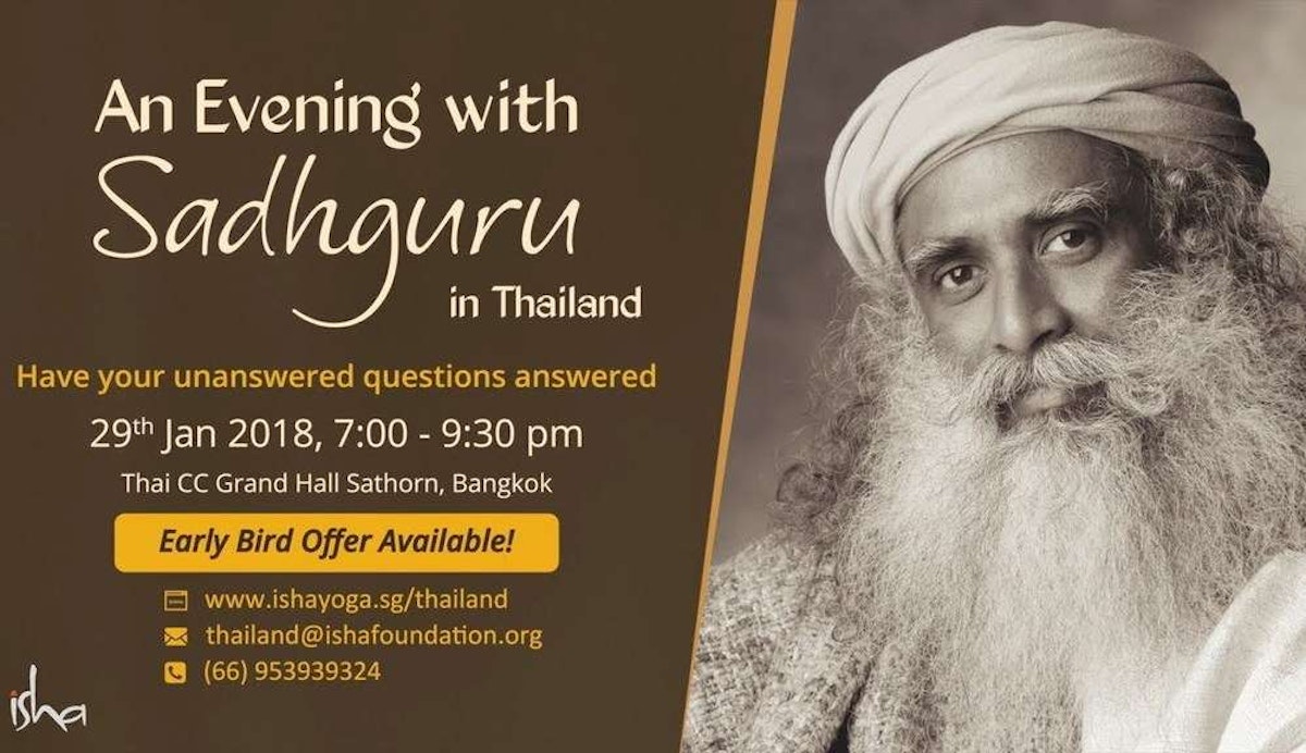 An Evening with Sadhguru in Thailand