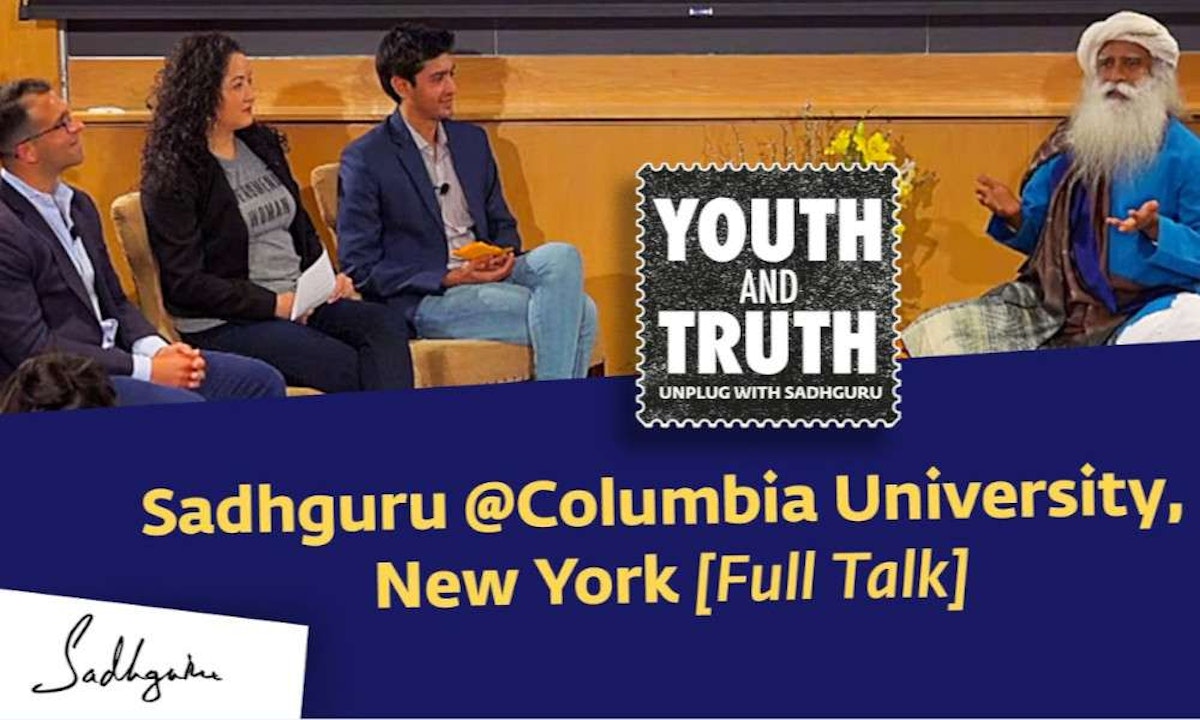 Sadhguru at Columbia University, New York