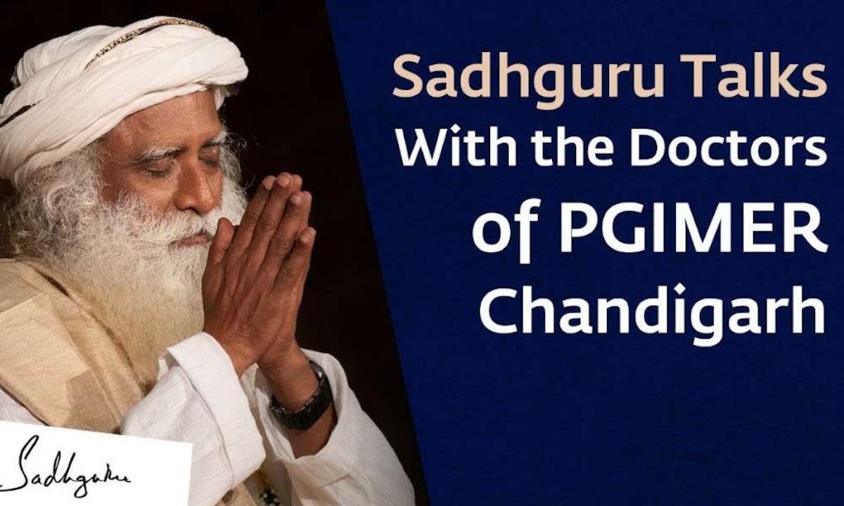 PGIMER Doctors And Scientists Interact With Sadhguru
