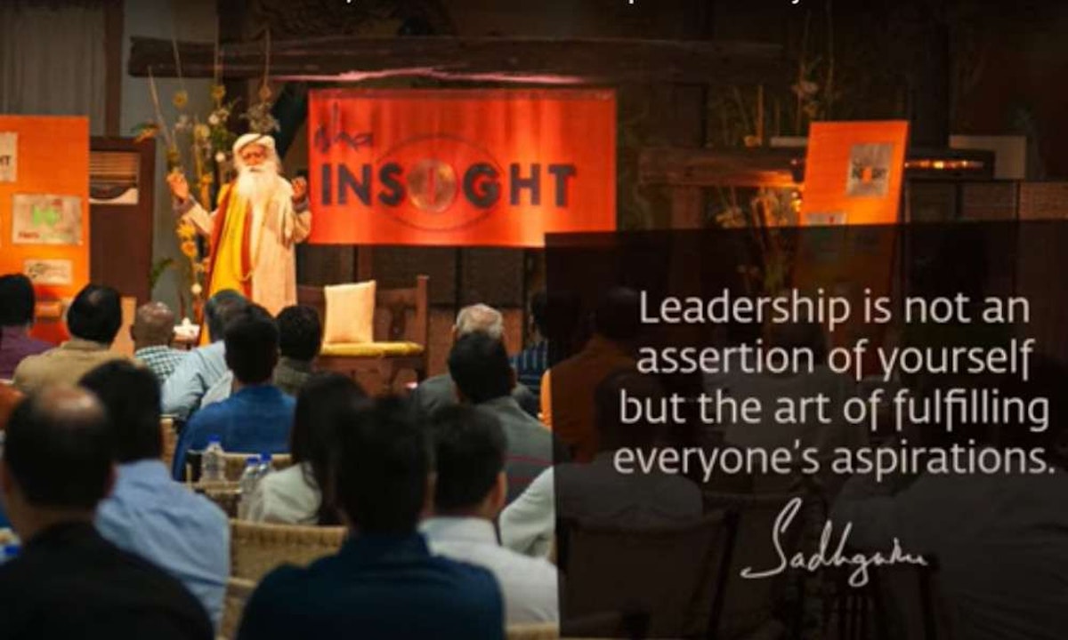 One Becomes a Leader Out of Inclusiveness, Not Out of Personal Aspiration