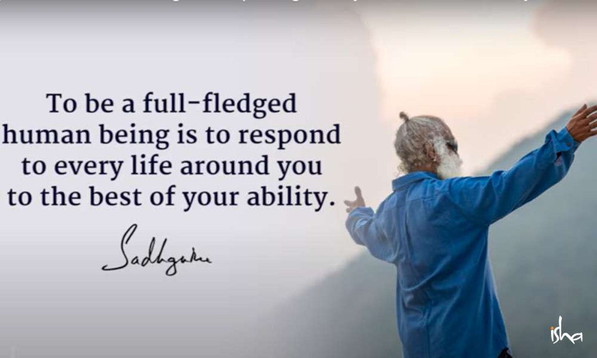 Being Human Means Including and Responding to Every Life Around You