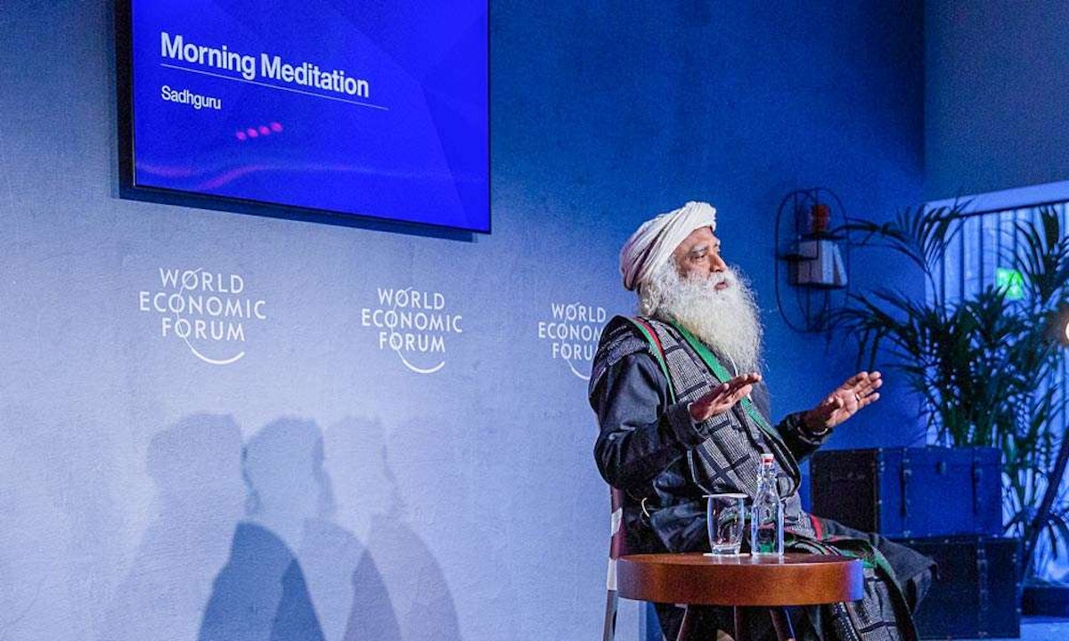 Sadhguru at WEF 2020 in Davos - Bringing Meditation and Consciousness