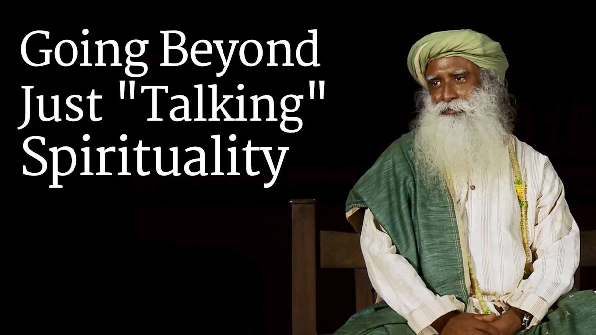 Going Beyond Just “Talking” Spirituality