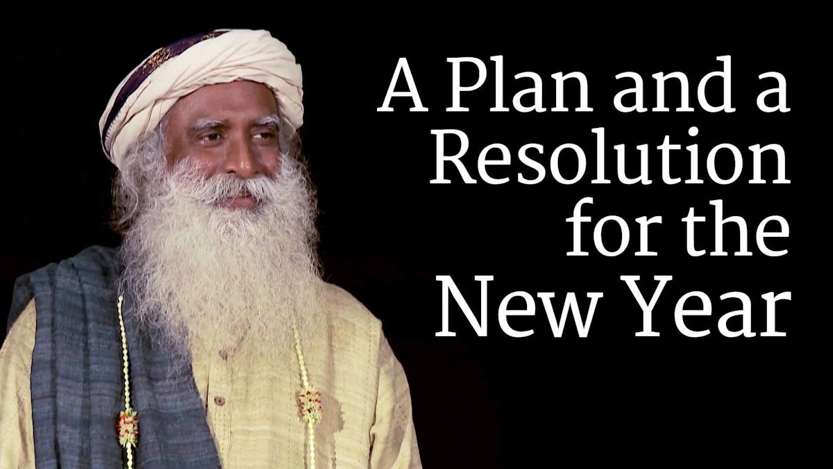 A Plan and a Resolution for the New Year