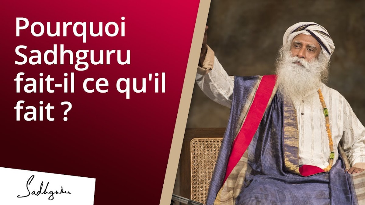 Pourquoi Sadhguru Fait Il Ce Qu Il Fait
