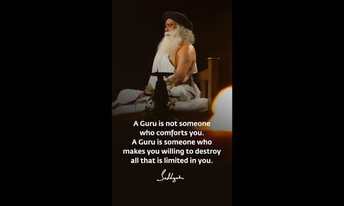 A Guru's Work Is To Make You Willing To Step Into A Limitless ...