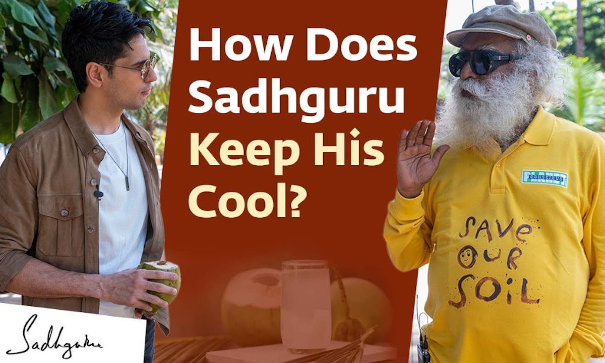 How Do You Keep Your Cool? | Sidharth Malhotra Asks Sadhguru
