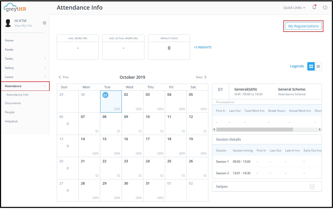 Regularize attendance problems