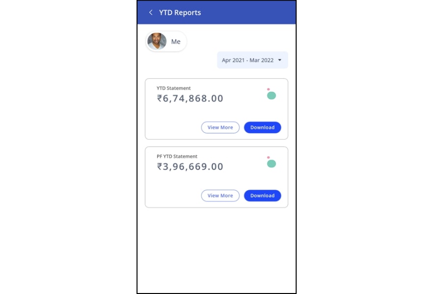 View and download YTD statement