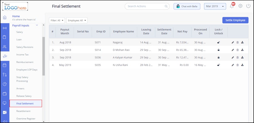 Full and final settlement