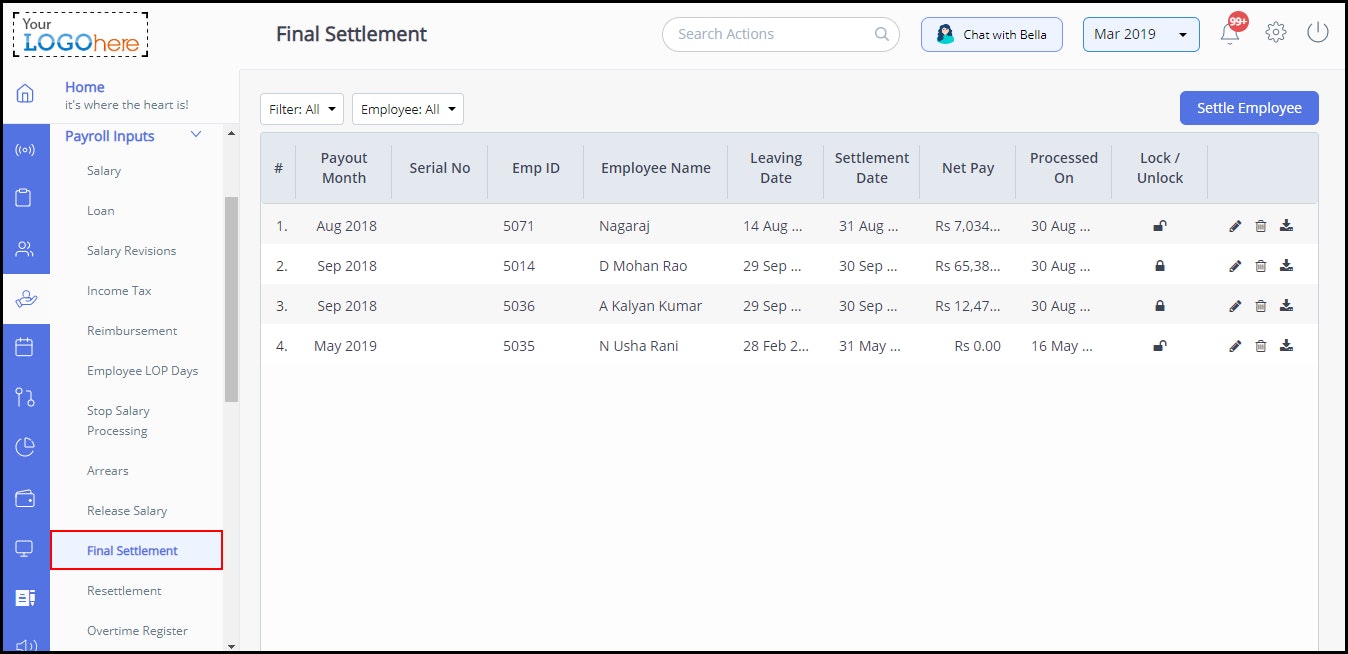 Full and final settlement