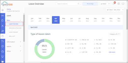 Manage employee's leave details