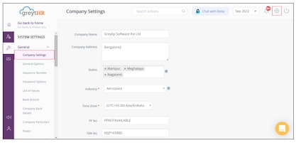 Customize your company settings