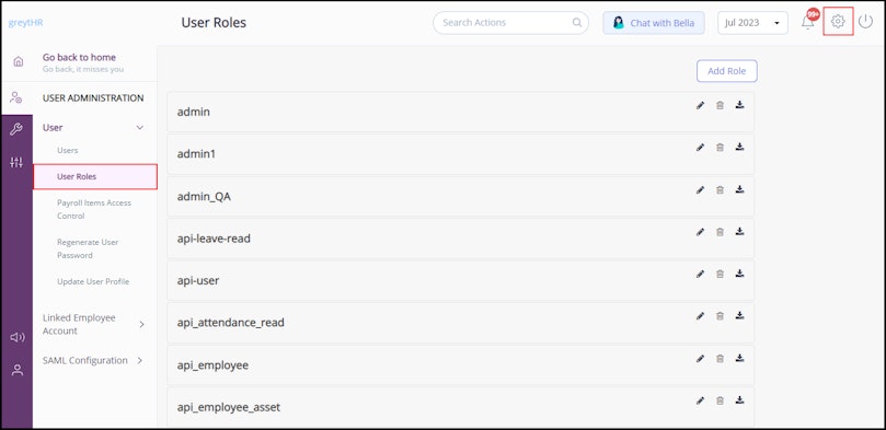 Configure access rights for Attendance DailyView feature