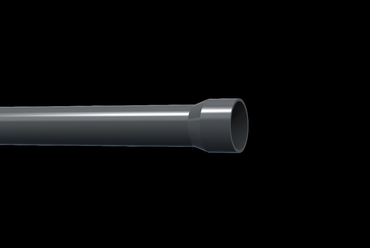 Grey Pipes with Adhesive Socket PN6 (SDR 41) | FERSIL - Grupo Fersil