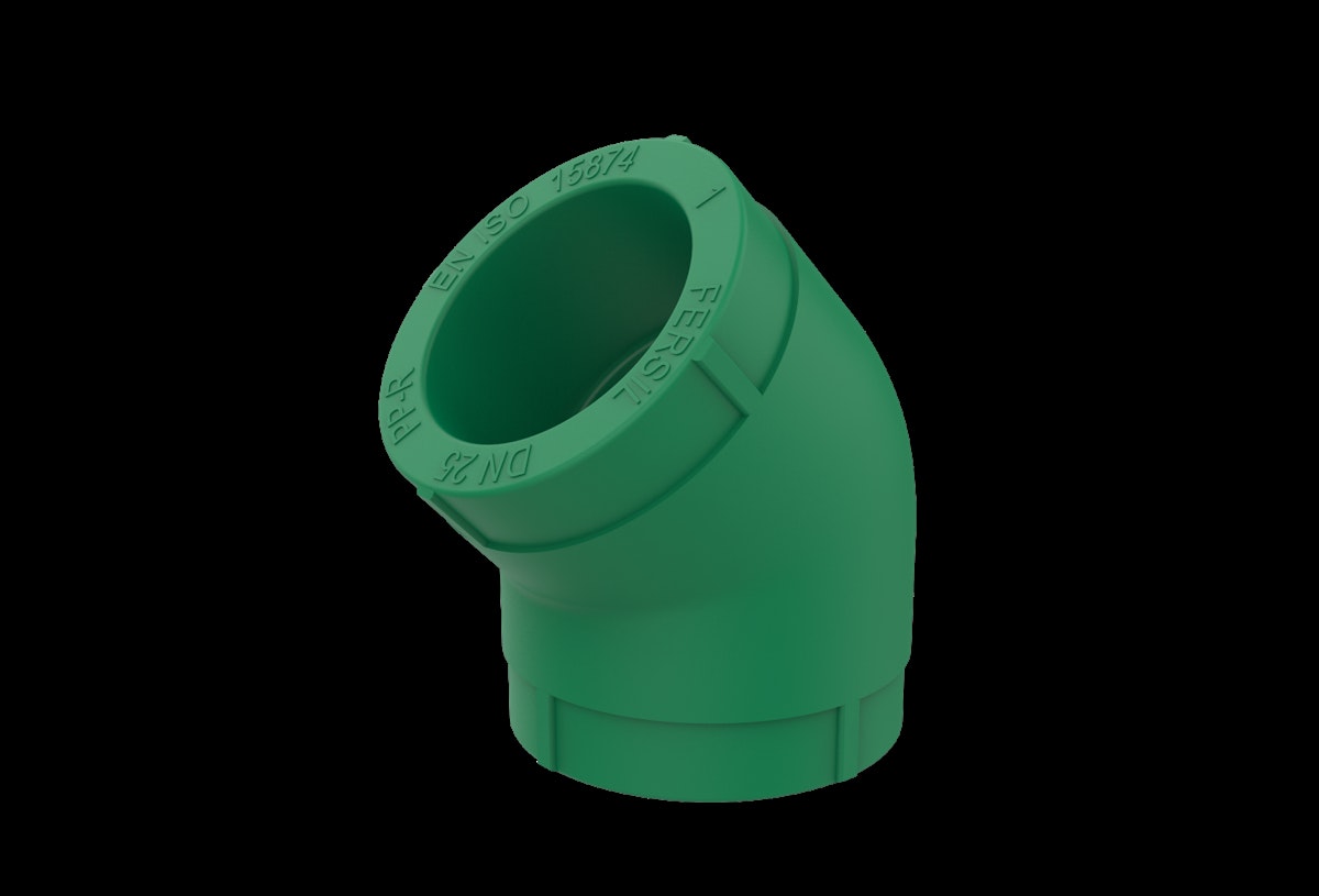 PP-R 45° Elbows (EN ISO 15874) | FERSIL - Grupo Fersil