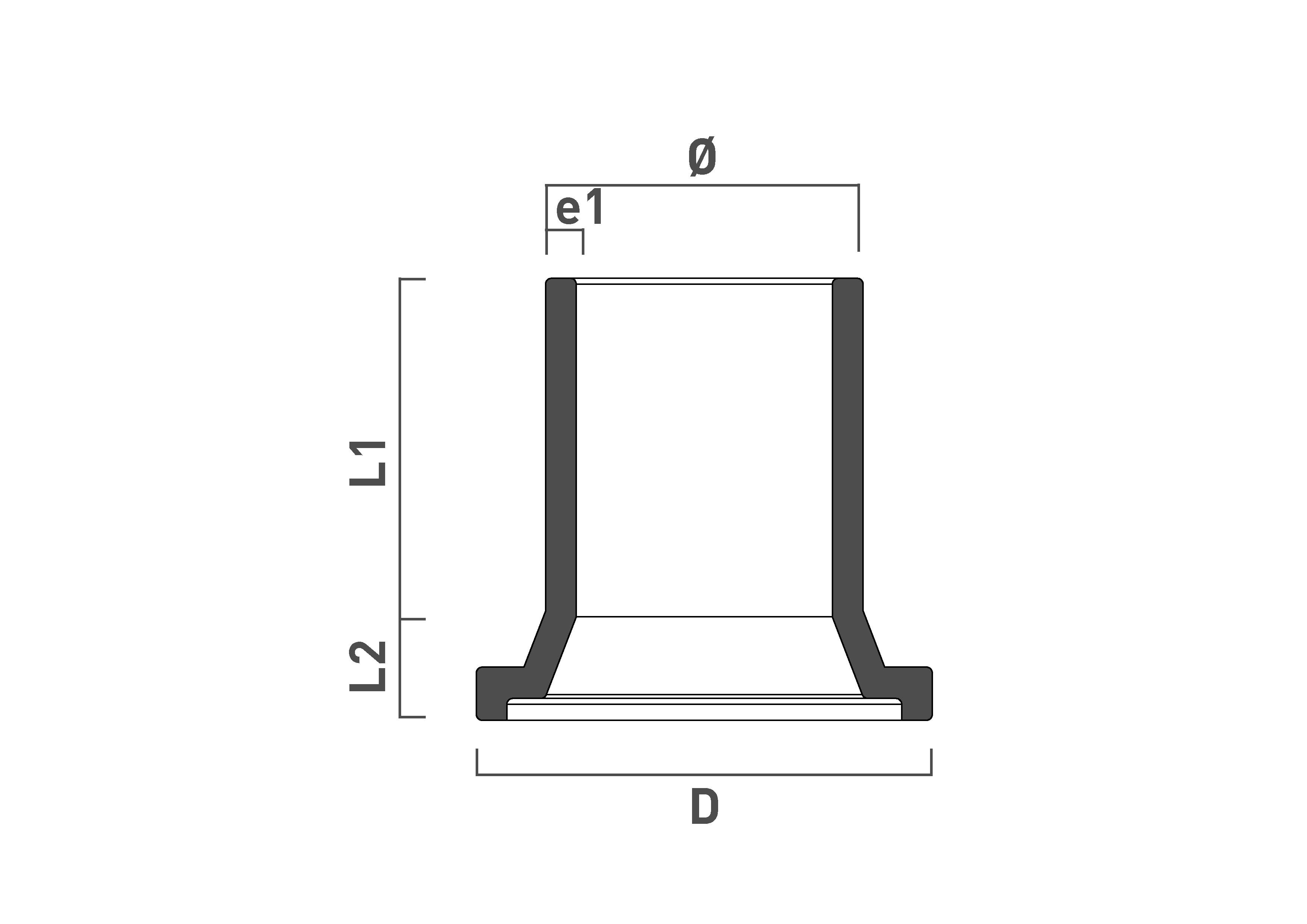 Colarinhos Longos Topo a Topo (Injectados) | FERSIL - Grupo Fersil